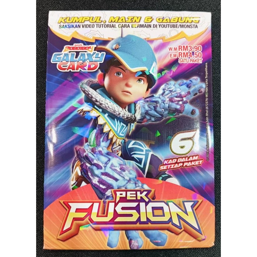 BOBOIBOY GALAXY CARD PEK FUSION (1 PACK SAHAJA) | Shopee Malaysia