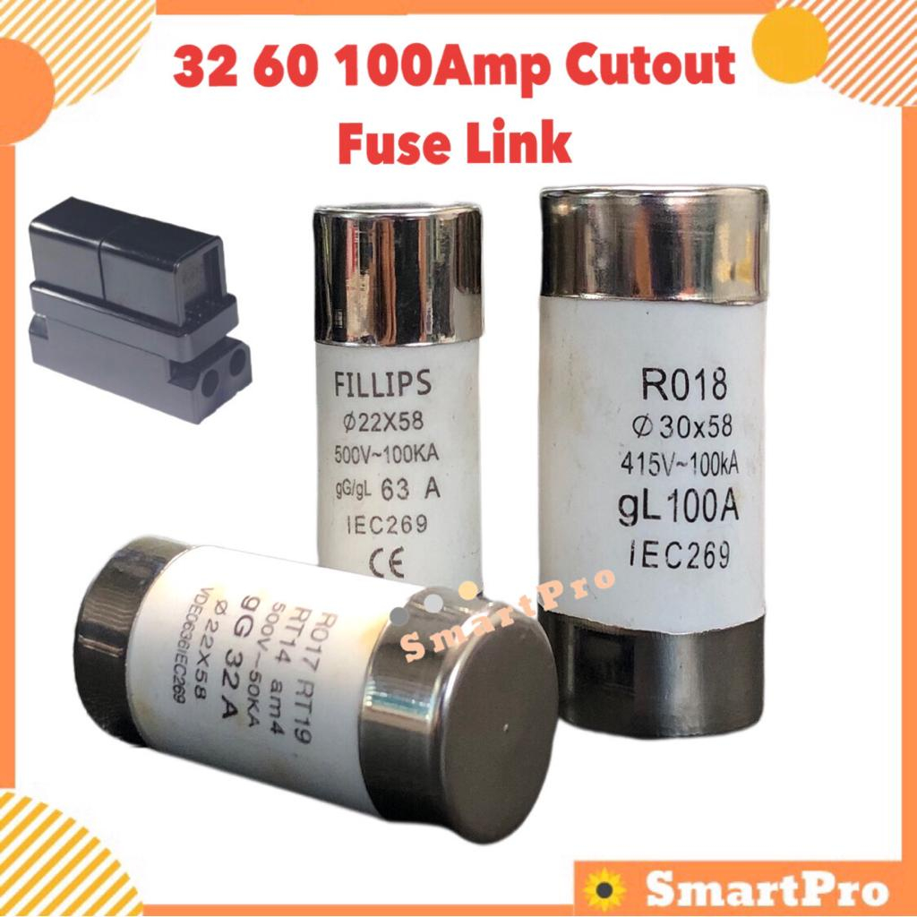 32/63/100 Amp Cut Out Fuse For TNB Meter Fuse Replacement | Shopee Malaysia