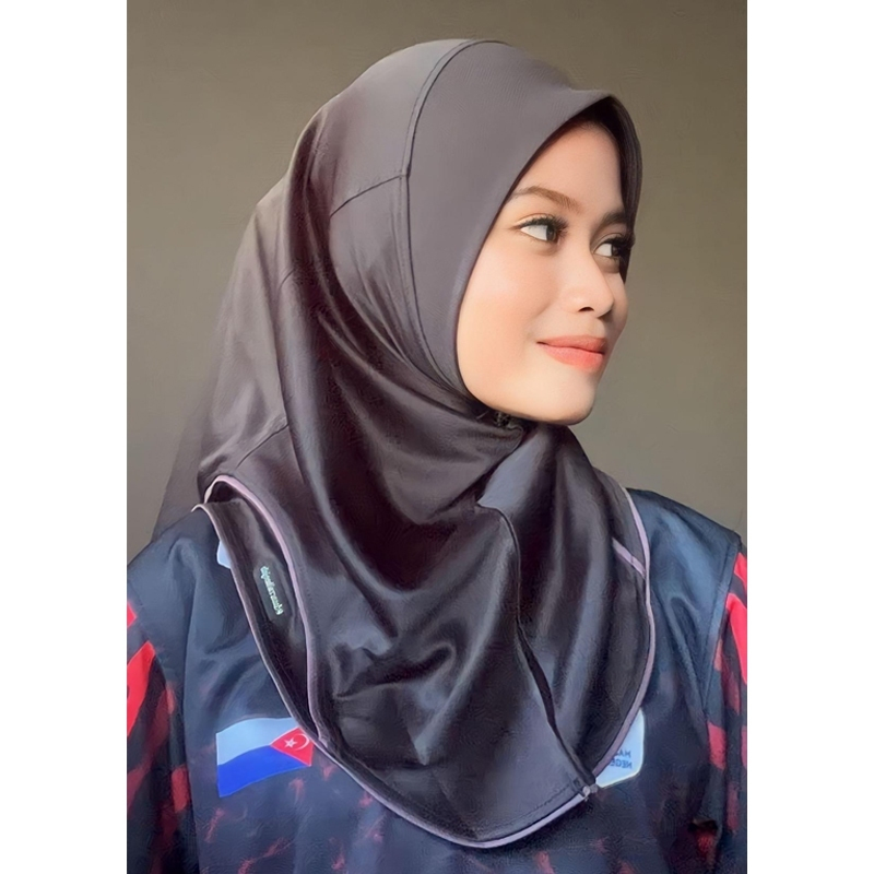 dssarzalheejab Black Size M/L/S Sports Hijab Tudung Sukan Cepat Kering dan Selesa | Shopee Malaysia