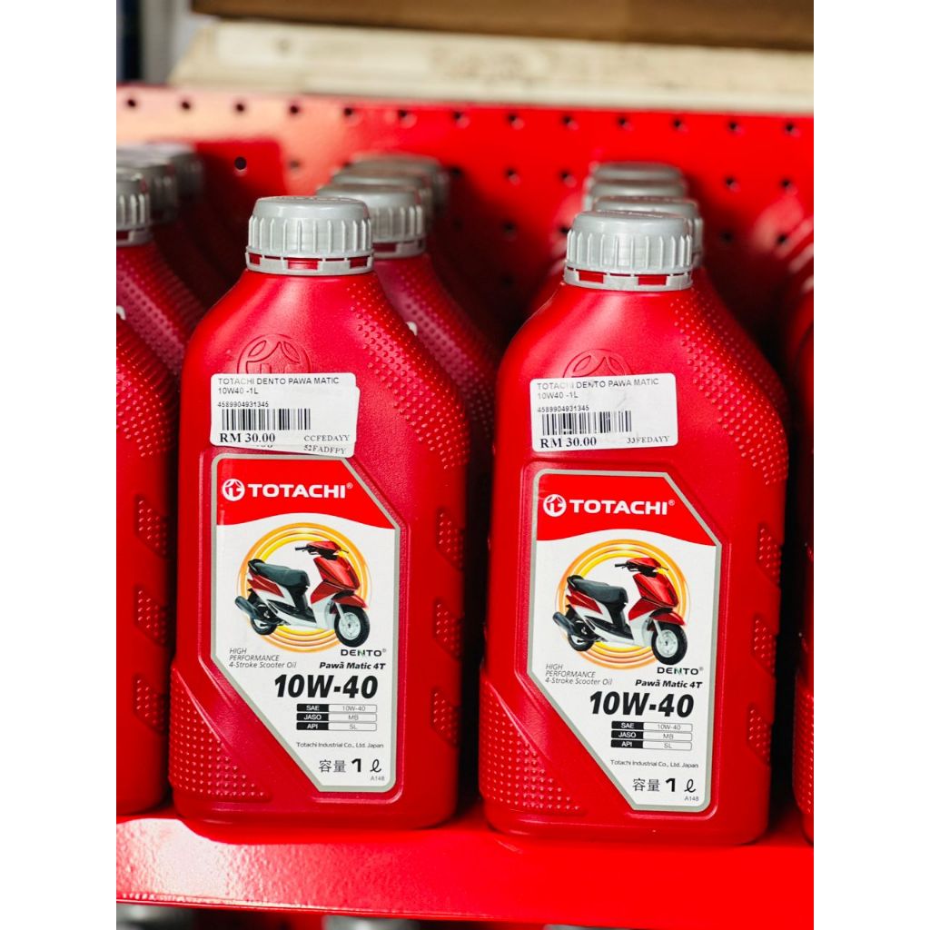 Totachi Japan 10W-40 10W40 Dento Pawa 4T Matic SAE Scooter 4-Stroke ...