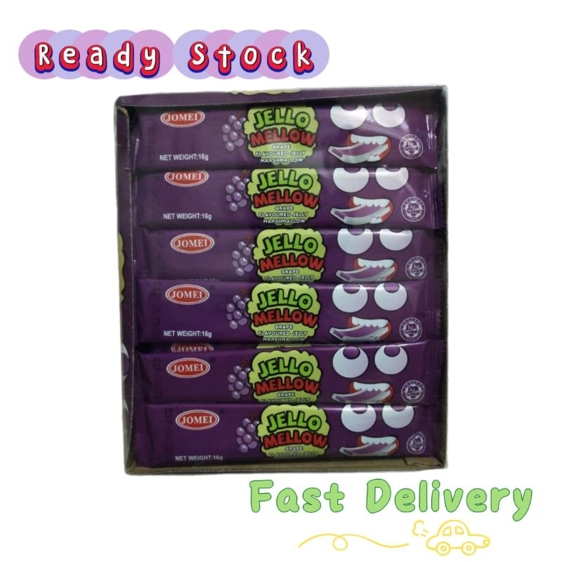 HALAL JOMEI Jello Mellow Grape Flavoured Jelly MarshMallow 30pcs ...