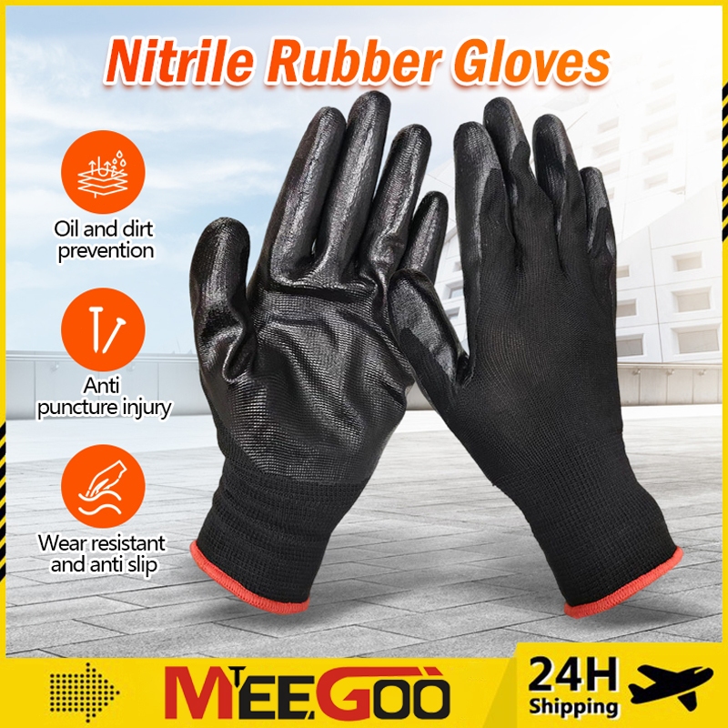 Sarung tangan getah kapas nitril Sarung Tangan Getah Latex bersalut ...
