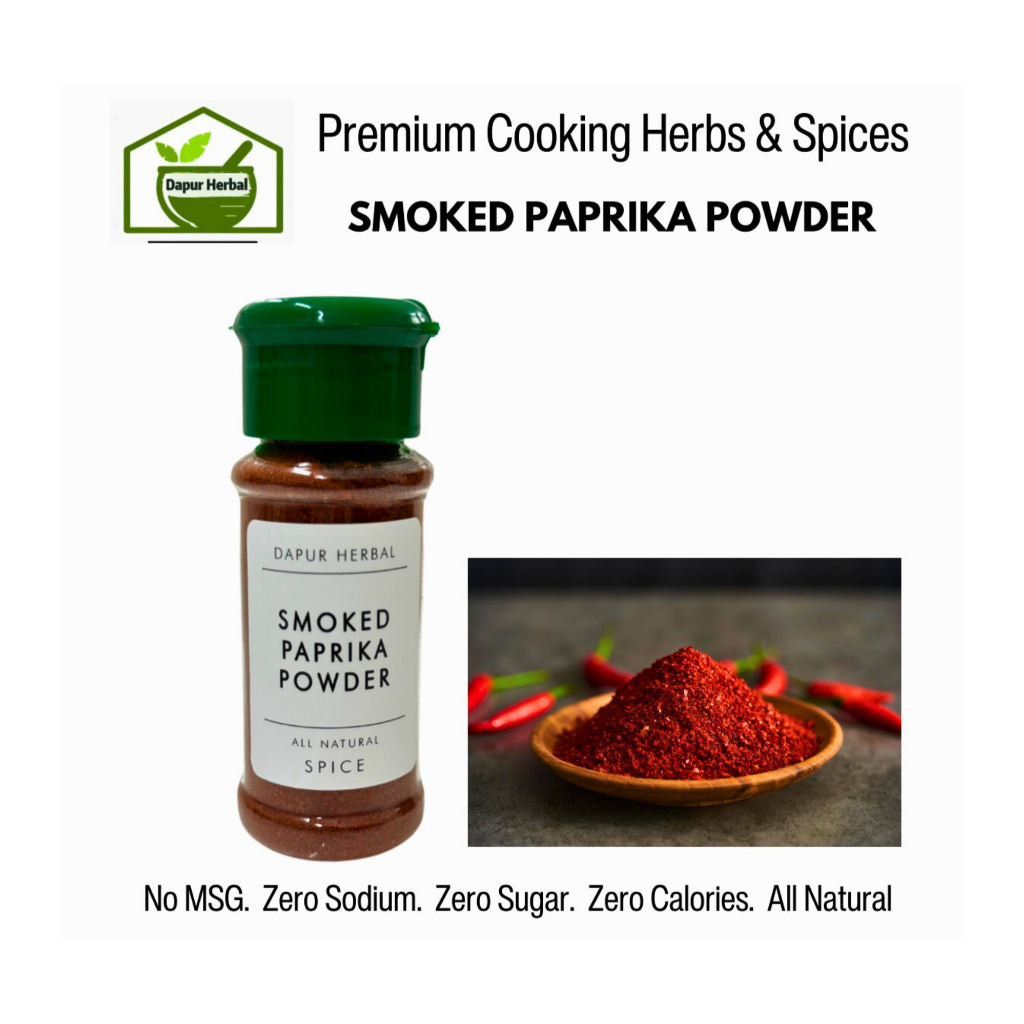 Dapur Herbal Halal Smoked Paprika Powder 35gm | 100gm | Serbuk Smoked ...