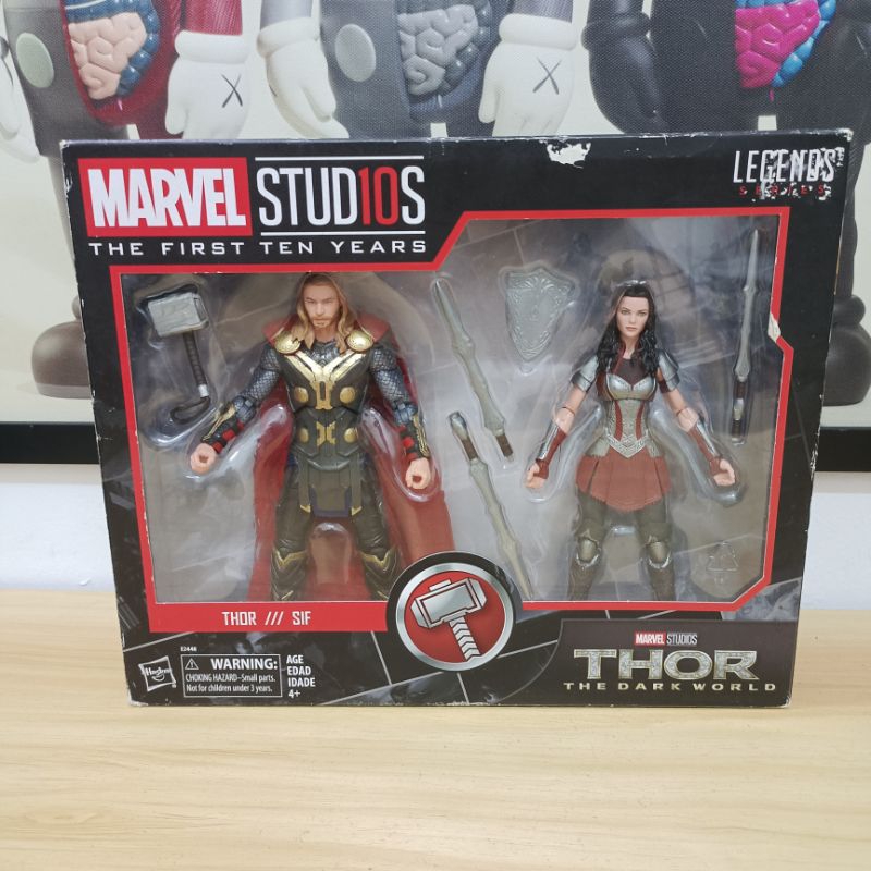 Hasbro Marvel Legends Series The First Ten Years Thor & Sif Figure ...