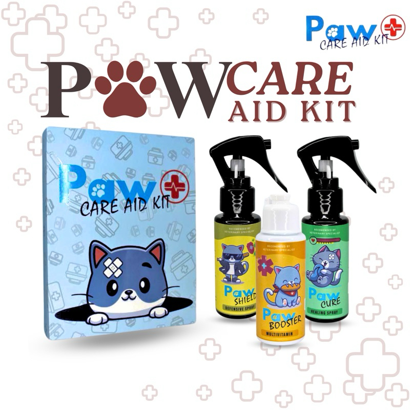 PAW CARE AID KIT (UBAT KUCING SELSEMA/ DEMAM/ KUTU/ GATAL/ LUKA ...