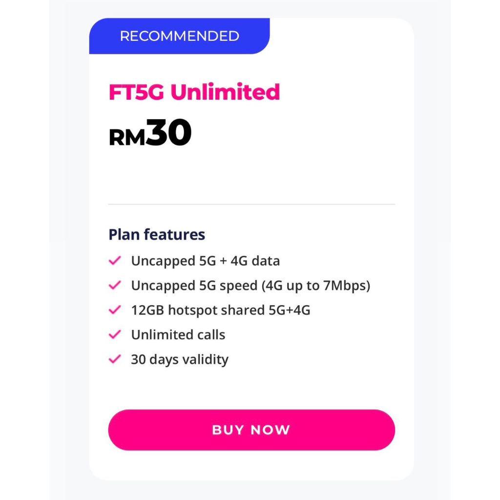 YES FT5G LAGI POWER 35 Simkad Prepaid Postpaid 4G 5G Unlimited Call ...