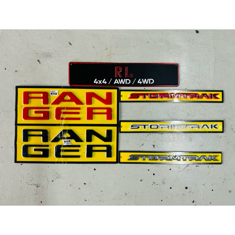 Ford ranger t6 t7 t8 t9 STORMTRAK rear boot trunk wording logo emblem ...