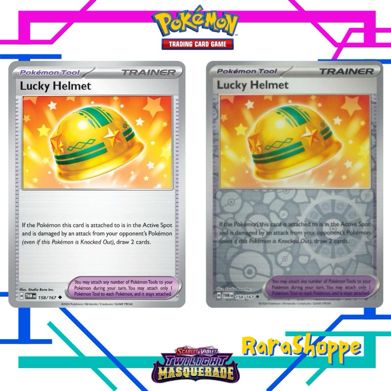 Pokemon TCG - Lucky Helmet - SV06: Twilight Masquerade (TWM) | Shopee ...