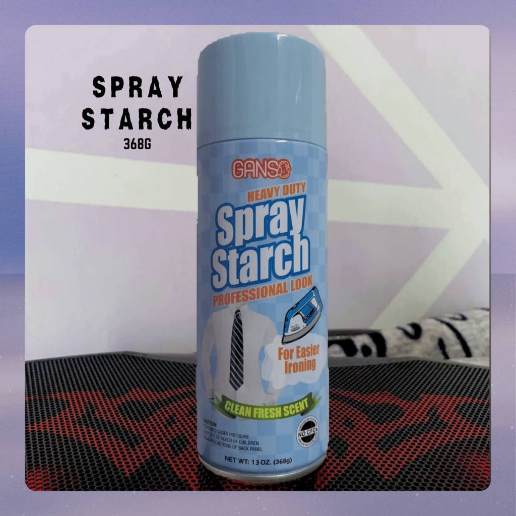 GANSO Spray Starch 368g / Spray Starika Baju Tudung Viral / Spray for ...