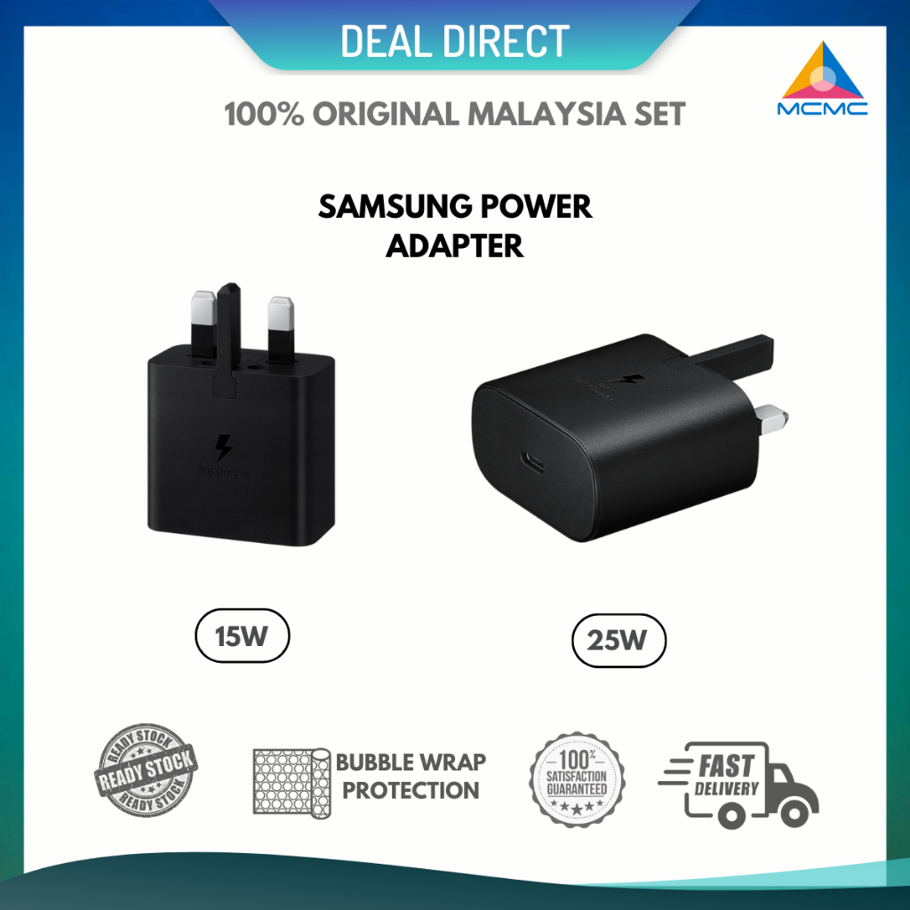Samsung Power Adapter 15W/ 25W Type-C to Type-C Fast Charge With Cable ...