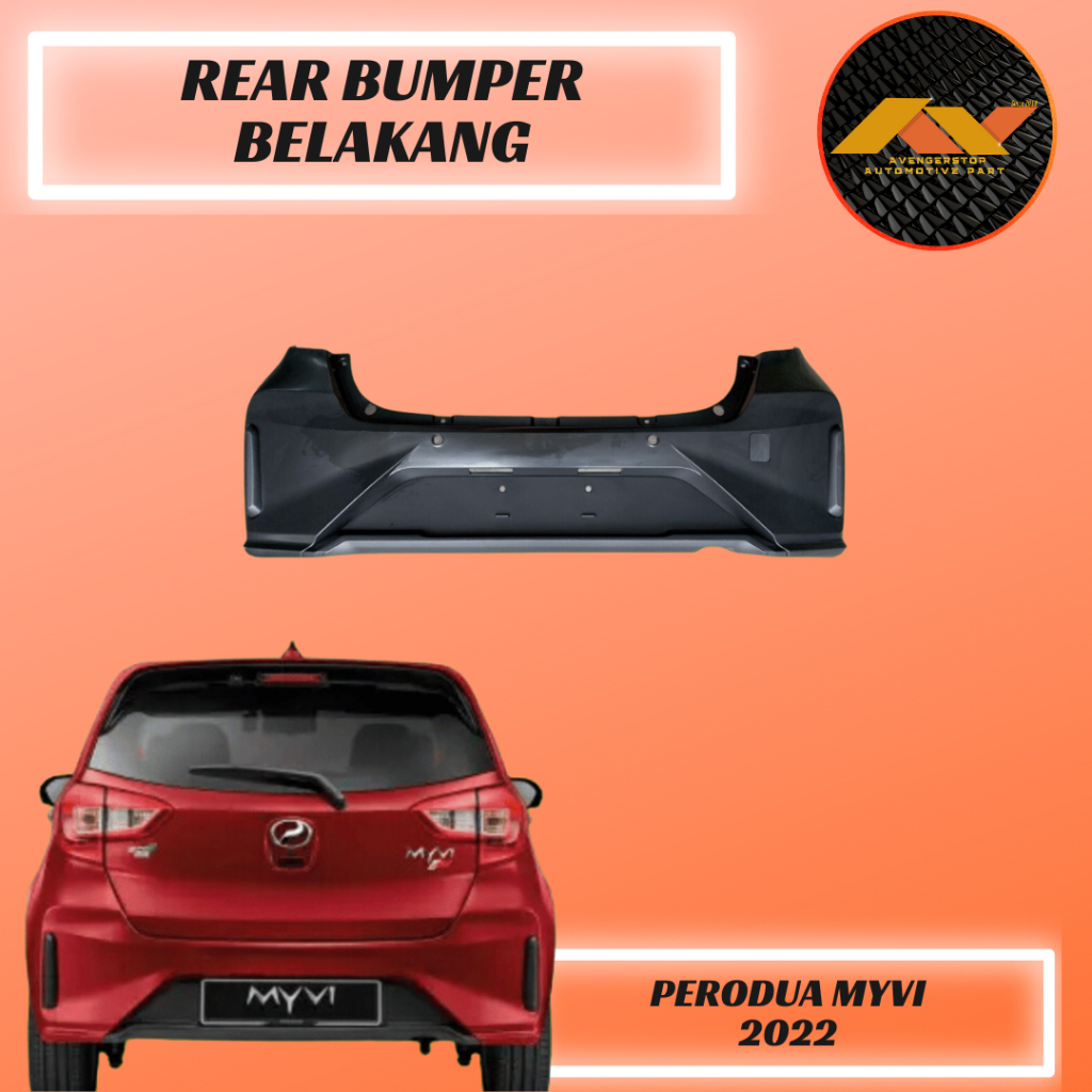 Perodua Myvi 2022 Facelift Original Rear Bumper Belakang 100% New High ...