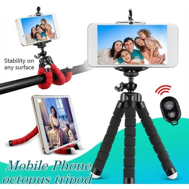 3 In 1 Mini Portable Flexible Octopus Camera Tripod W Universal Mobile ...