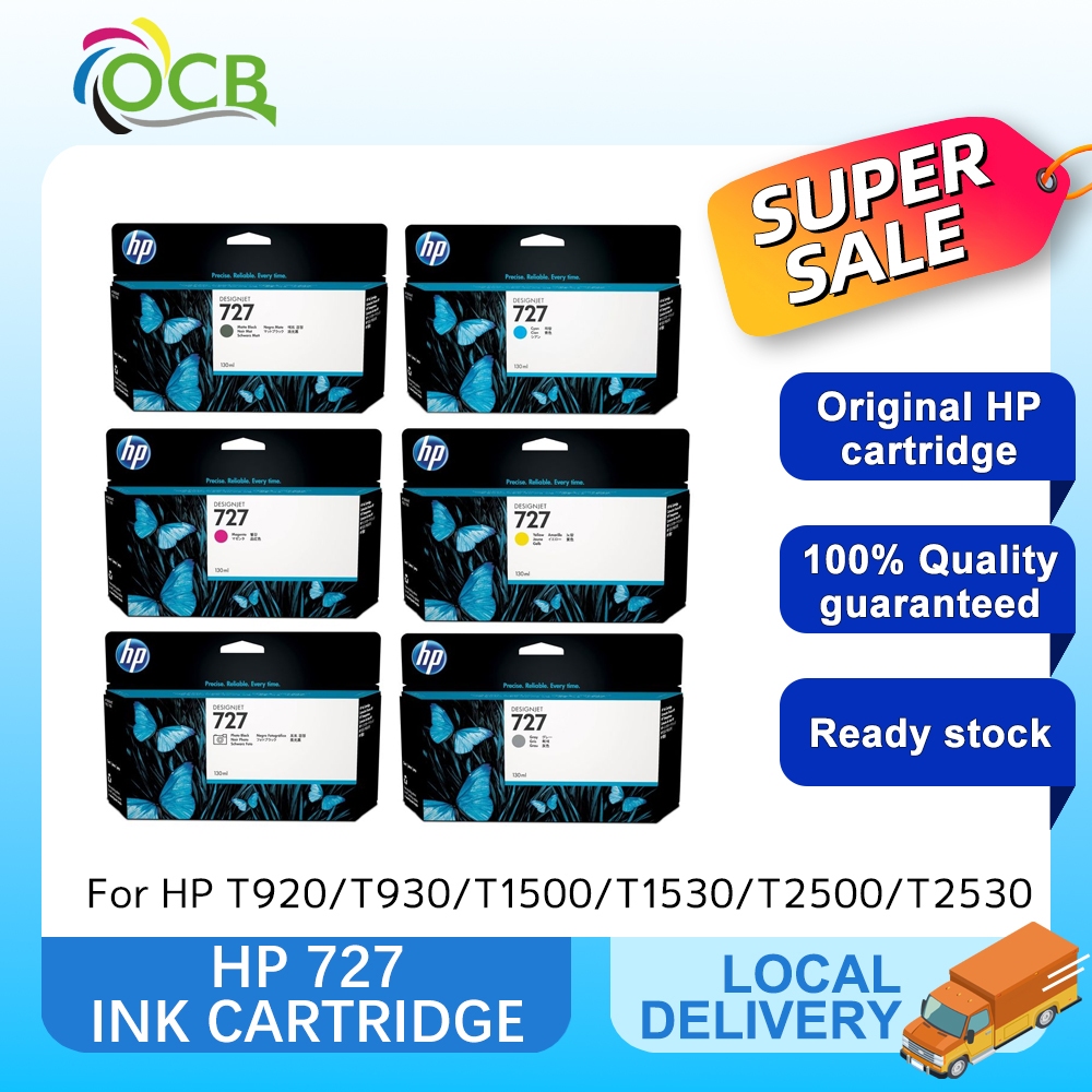 Original HP 727 Ink Cartridge 130ML HP727 For HP DesignJet T920 T930 ...