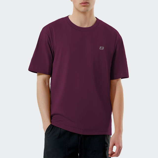 ELGINI Plain Cotton Tee - E16191 Classic Comfortable T-Shirt, Round ...