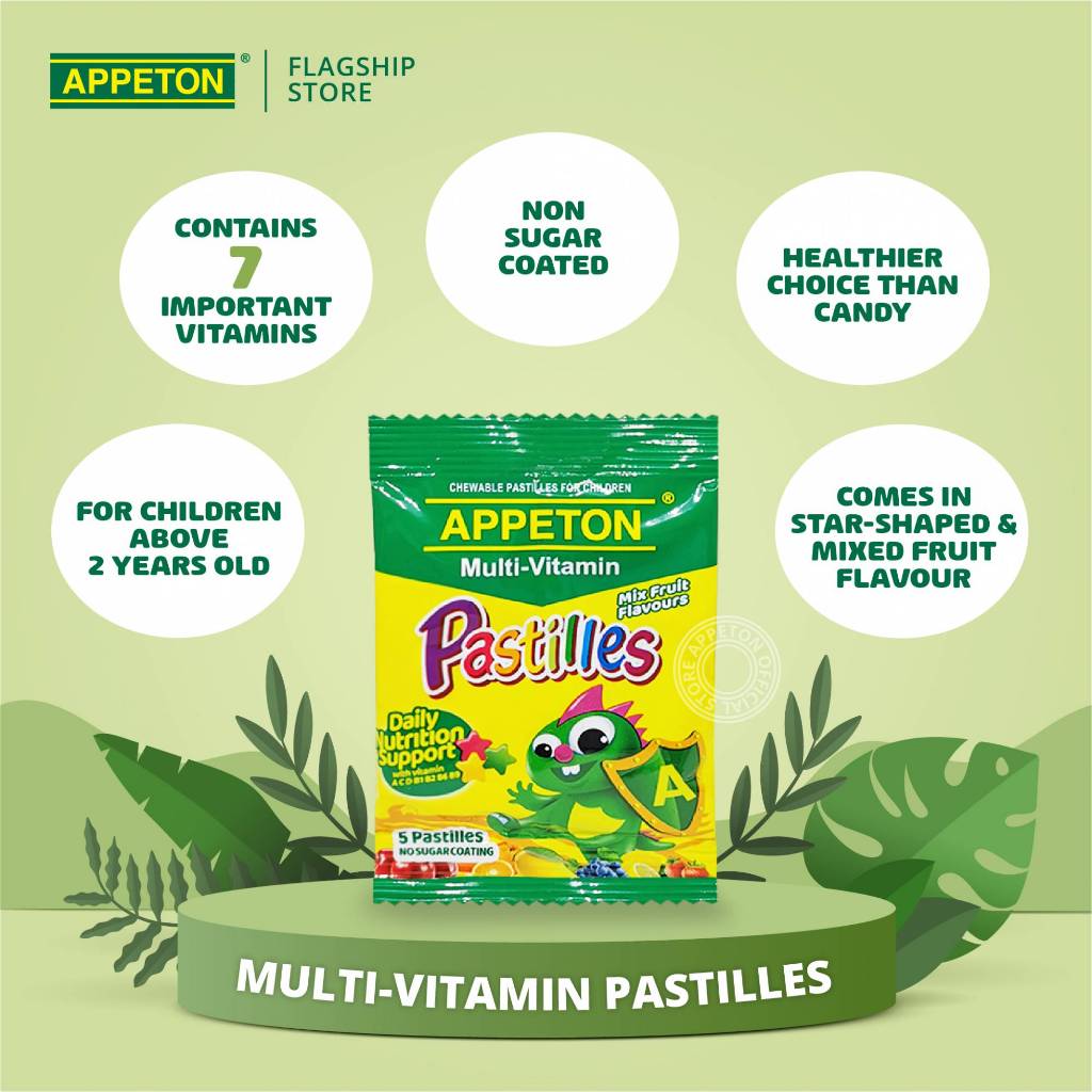 Appeton Multi-vitamin Pastilles 20 Sachets/5 pastilles | Shopee Malaysia