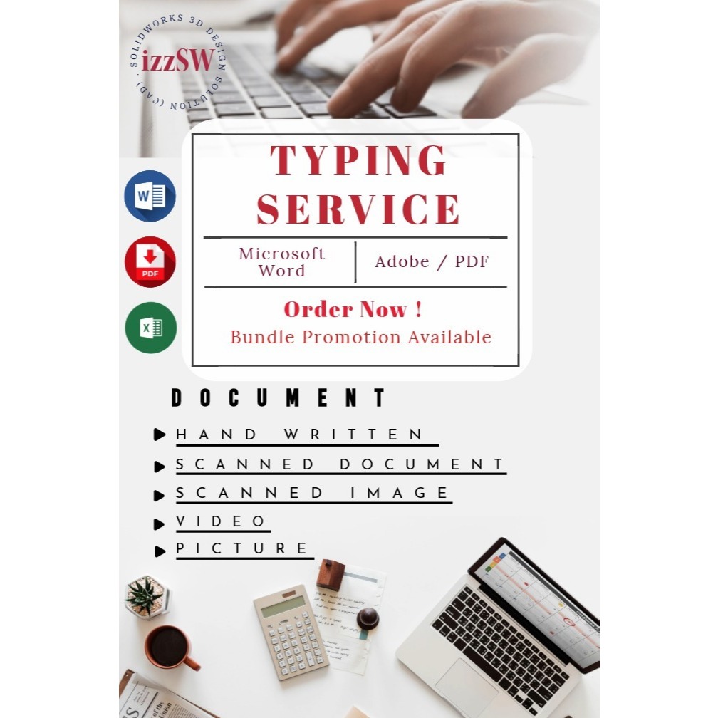 Document Typing Service | Upah Menaip Dokumen | Microsoft Word | PDF | Data Entry | PROMOTION ...
