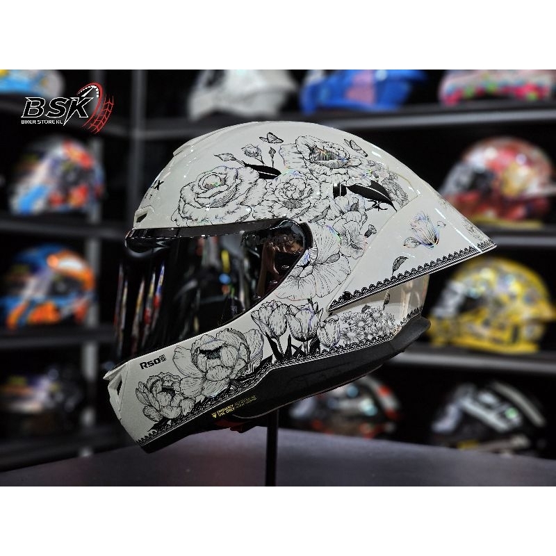Original Rsmorax R50s Pro Blossoms Full Face Helmet | Shopee Malaysia