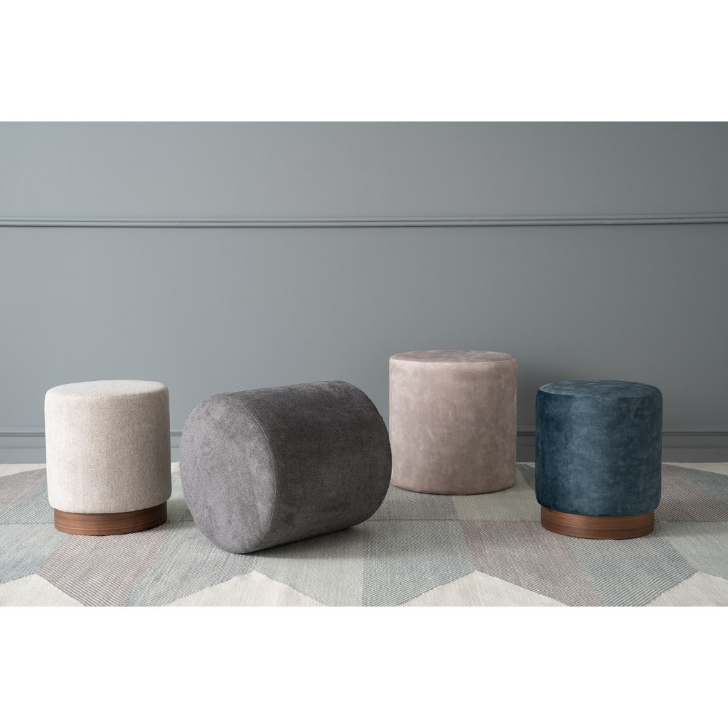 LANCCO Dressing Stool Ottoman Fabric Modern Room Make Up Chair Luxury Stool Pouf Room Stool ...