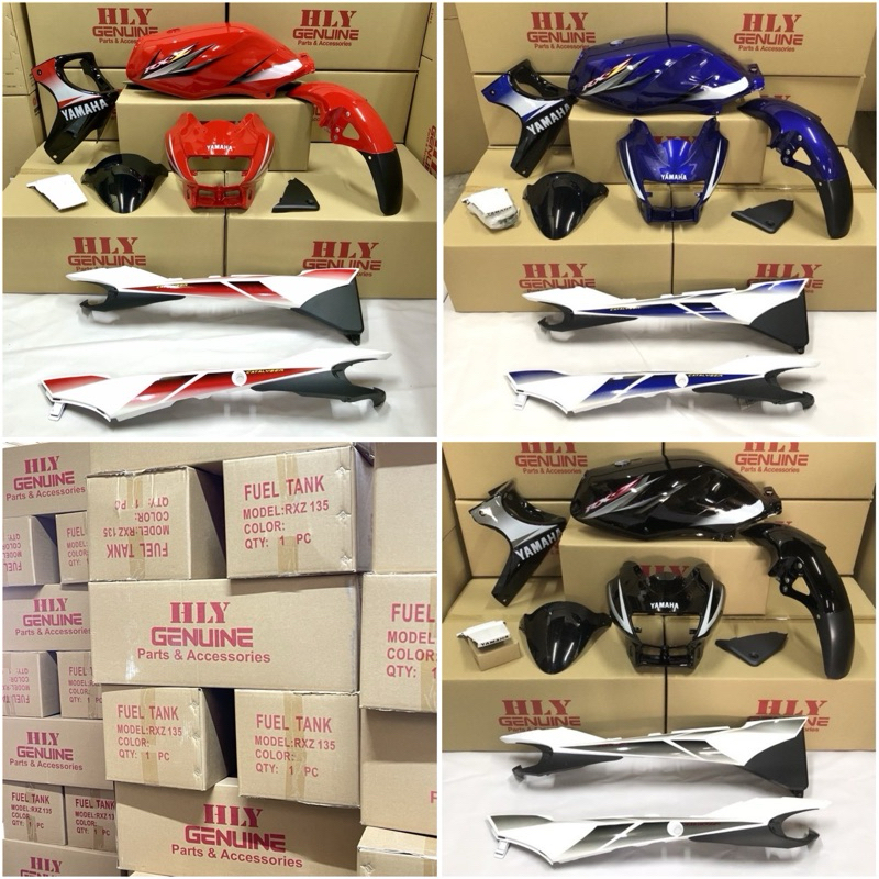 RXZ 5PV CATALYZER CATAL BODY BLACK / RED / DBPMC+ WHITE COVER SET ...