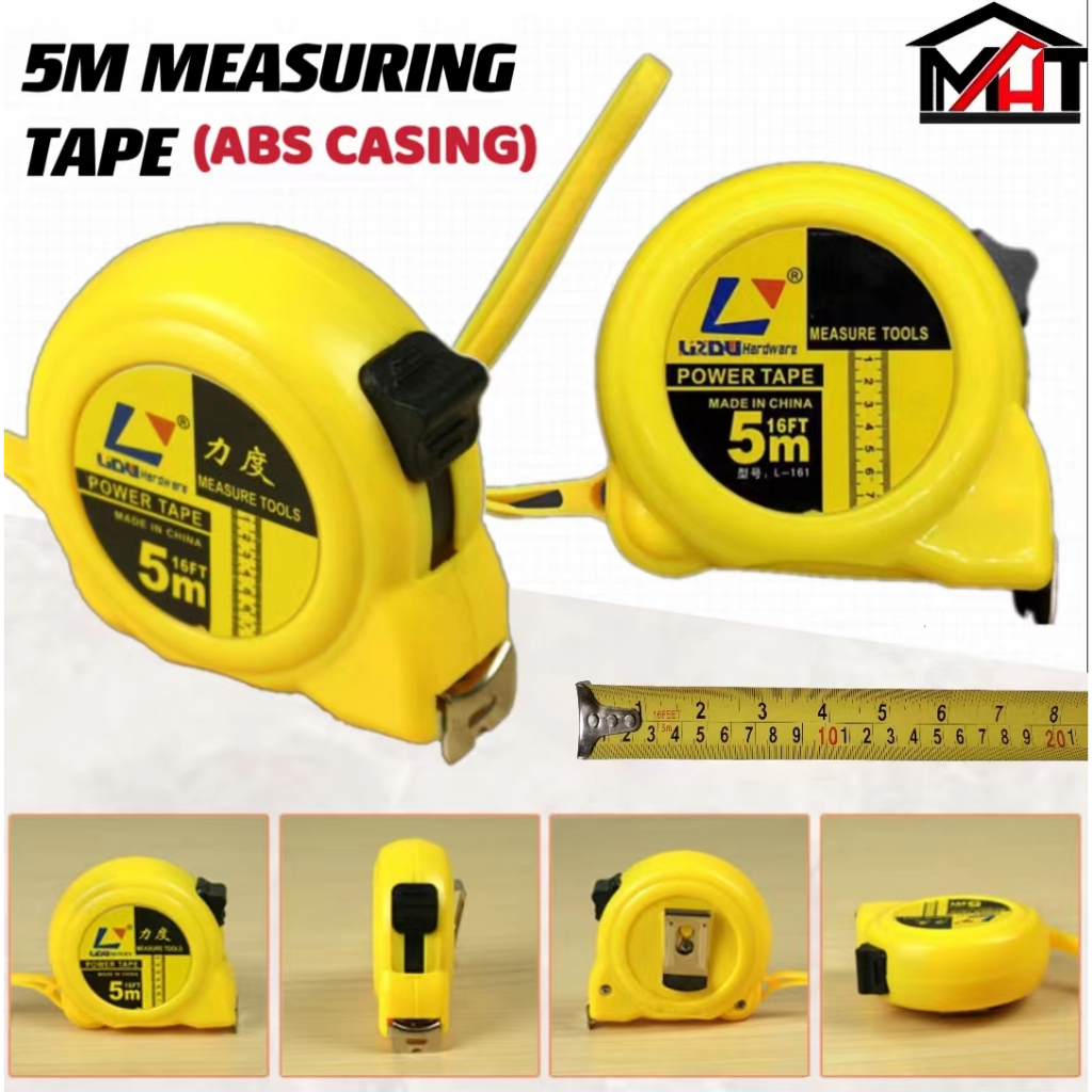 5M Measuring Tape with wrist strap measuring tapes (Metric Type ...