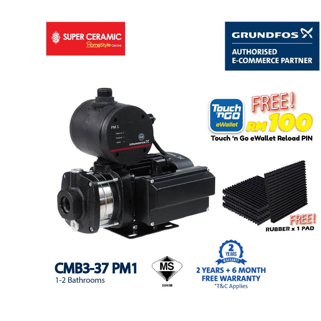 Grundfos CMB3-37 PM1 Home Water Pressure Booster Pump | Shopee Malaysia