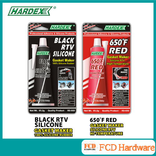 HARDEX Black/Red RTV Silicone Gasket Maker 85.2g ( RS-660 / RS-650 ...