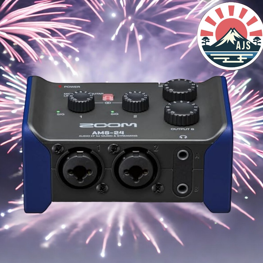 ZOOM Audio Interface 2-In/4-Out USB-Type-C AMS-24 ZOOM Audio Interface ...