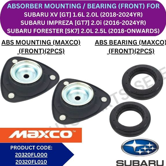 ABSORBER MOUNTING, COVER, BEARING (FRONT) FOR SUBARU XV [GT] '18-24YR ...