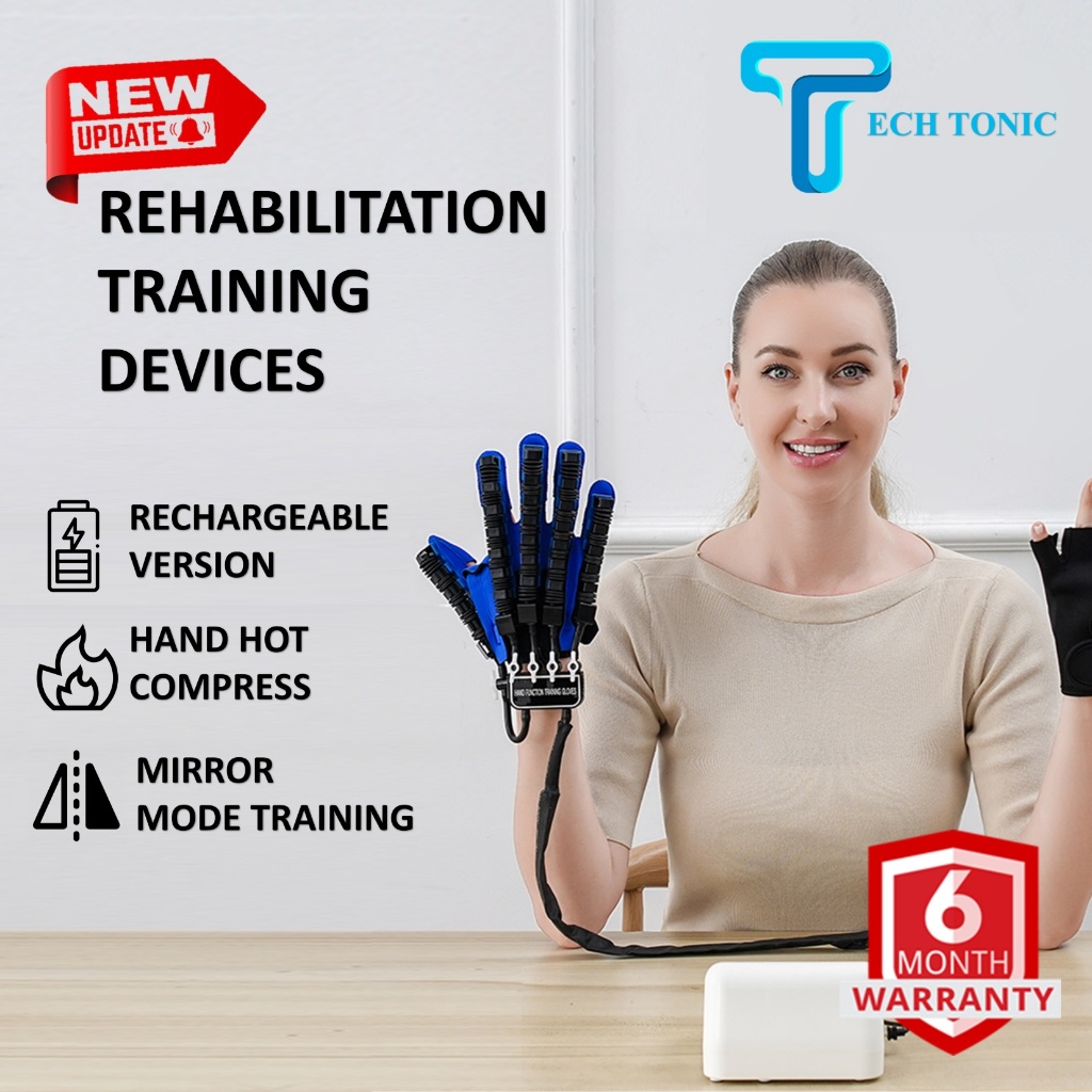 (Heating + Wireless Mode) Rehabilitation Robot Gloves Hand Device ...