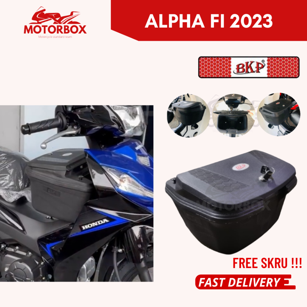 𝟭𝟬𝟬% 𝗢𝗥𝗜 BKP BASKET CENTER BOX HONDA ALPHA FI 2023 WAVE 110 PLASTIC PVC ...