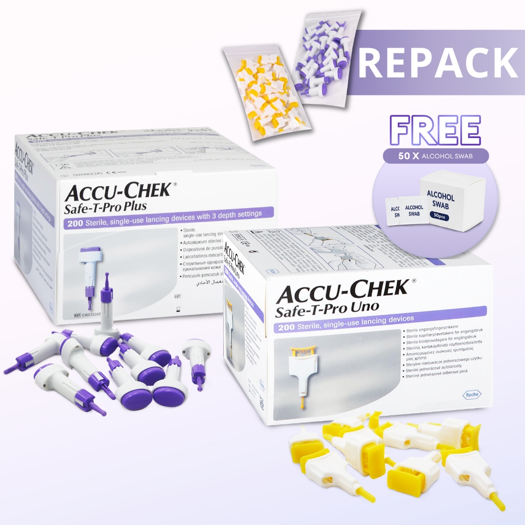 Accu-Chek Safe-T Pro Plus / Accu-Chek Safe-T Pro Uno (25pcs/50pcs ...