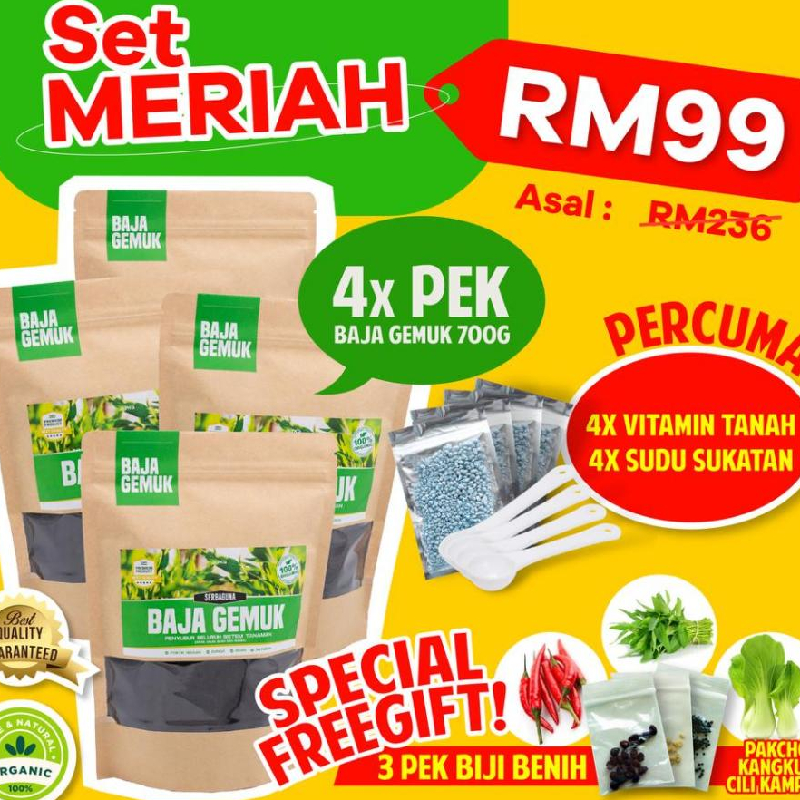 BAJA GEMUK SAYURAN, BUNGA, BUAH, POKOK HIASAN, KELADI, BAJA ORGANIK ...
