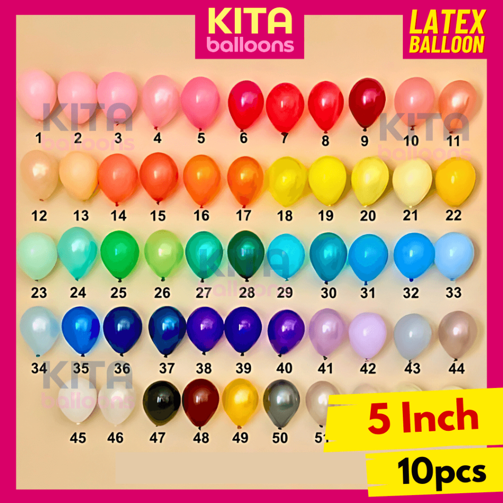 【10 PCS】 5 inch SKYTEX Small Baby Balloon Matte Color Latex Belon ...