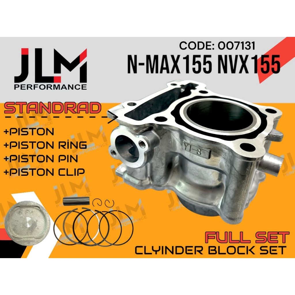 JLM YAMAHA NMAX NVX NMAX155 NVX155 V1 V2 STD BLOCK SET STANDRAD BLOCK ...