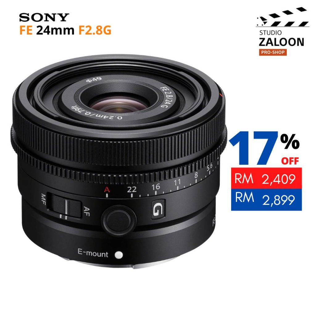 Sony FE 24mm F 2.8G Ultra-Wide Portable Prime | Shopee Malaysia