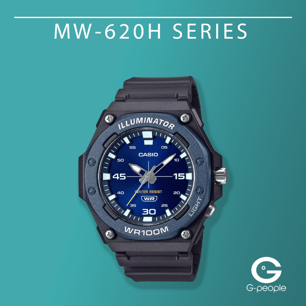 CASIO MW-620H-2AV / MW-620H-2A / MW-620H ANALOG SPORTS WATCH 100% ...
