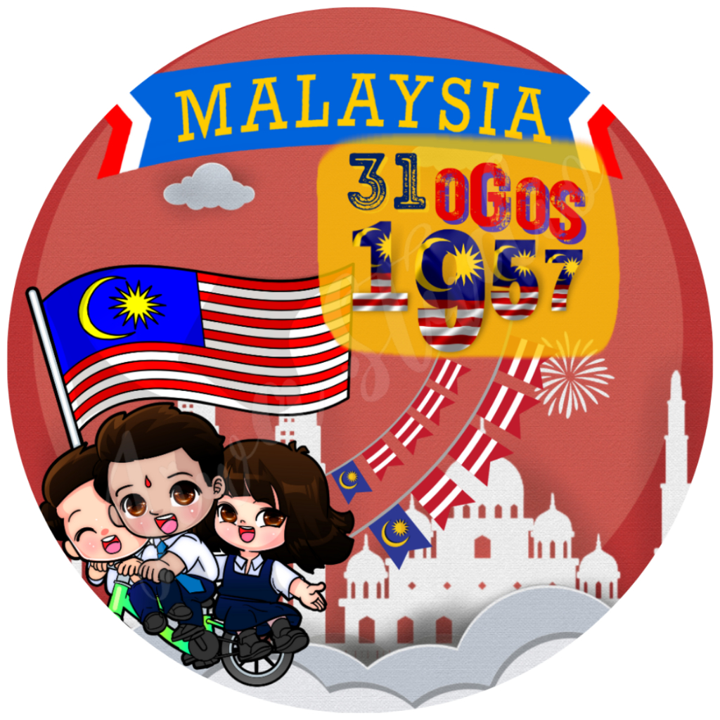 Hand Fan Emoji with Pen Hari Kemerdekaan | Doorgift | Souvenir ...