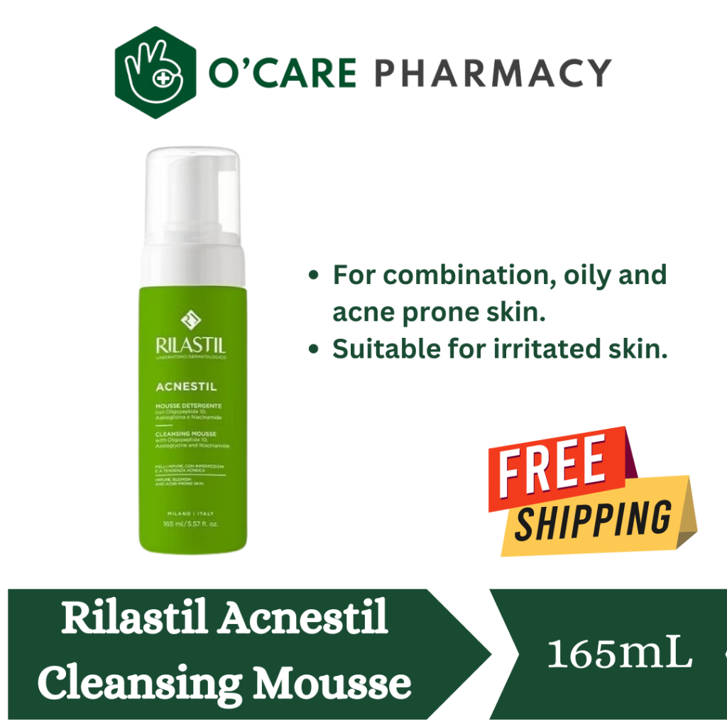 Rilastil Acnestil Cleansing Mousse 165ml for Combination Oily Acne ...