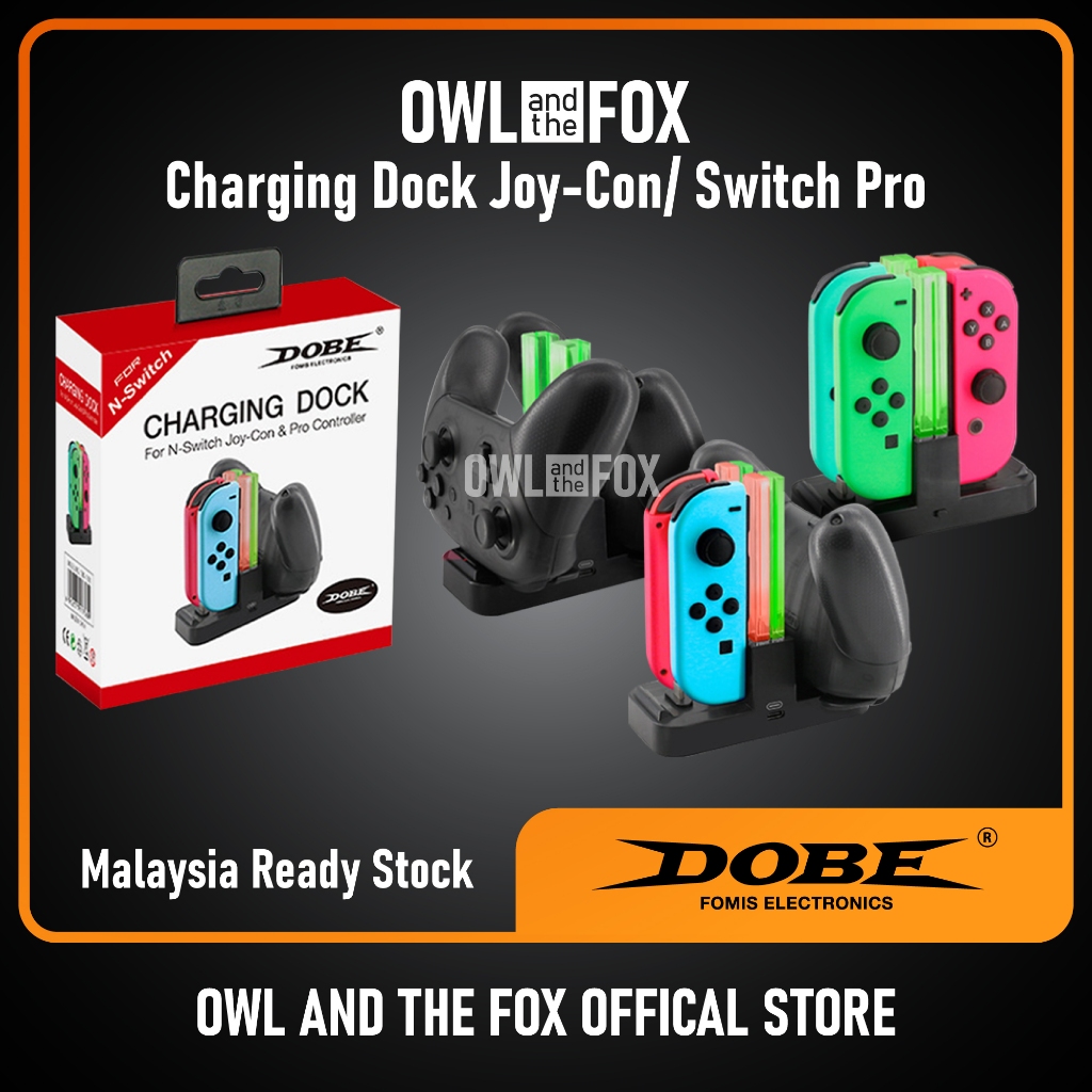 DOBE Nintendo Switch OLED Joycon & Pro Controller Charger Charging Dock ...