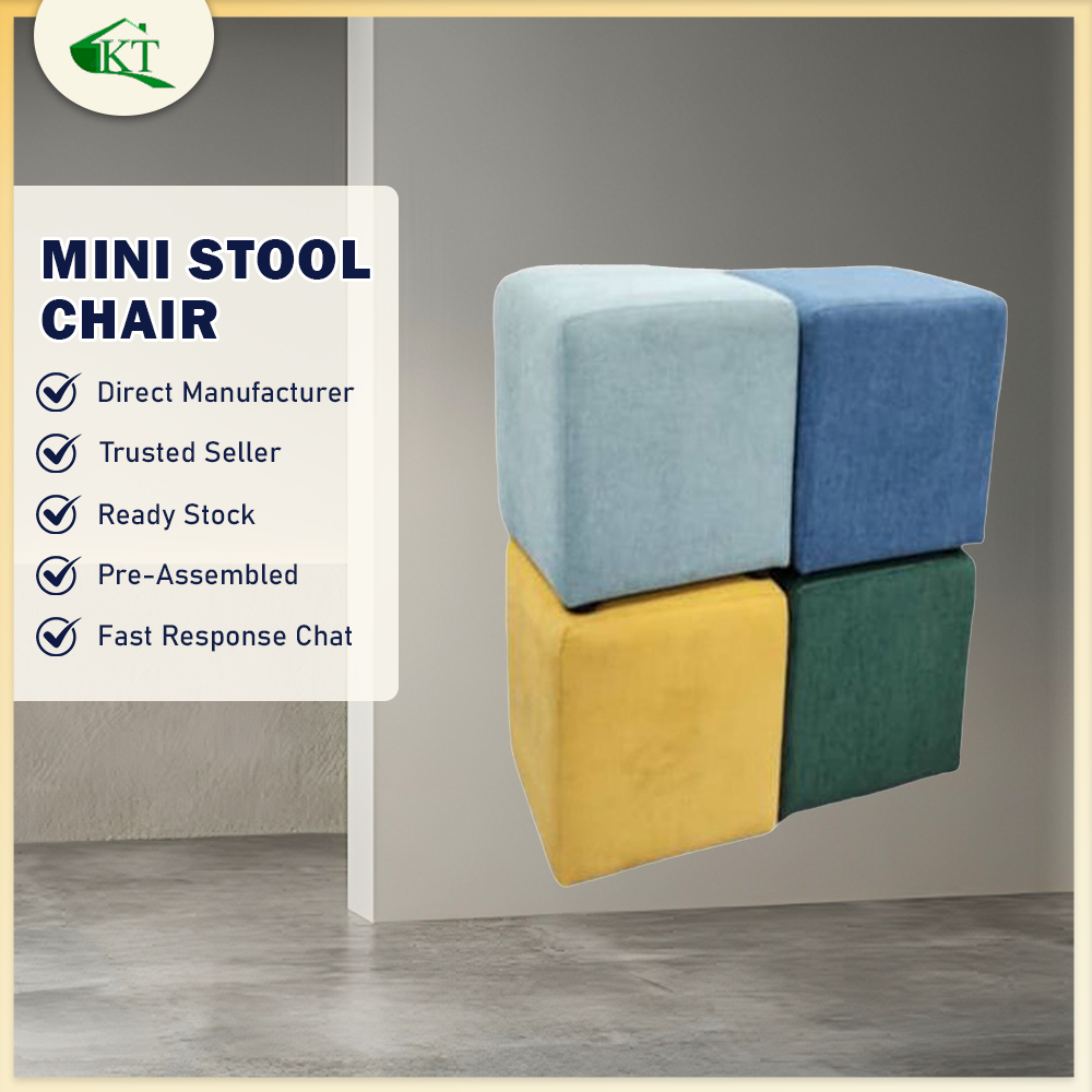 KT Furniture: Home Stool Bench Chair Sofa Nordic Kerusi Fabric Living ...