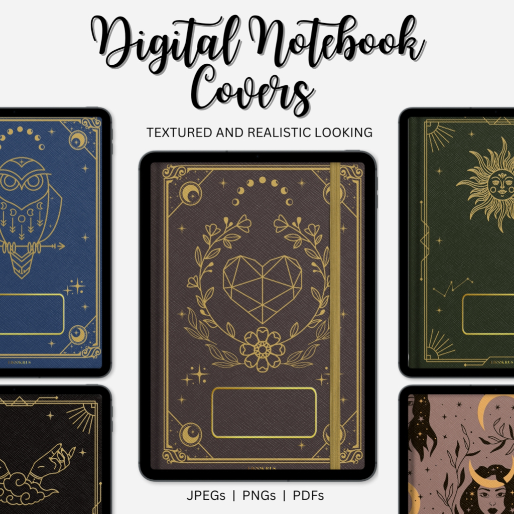 Digital Notebook Cover Digital Planner Cover Goodnotes / Notability ...