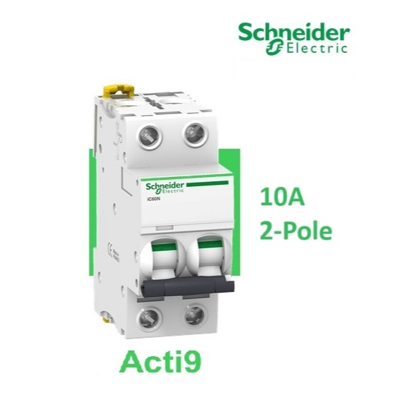 Schneider Electric Acti9 iC60N 2P 10A MCB C Curve - A9F74210 | Shopee Malaysia