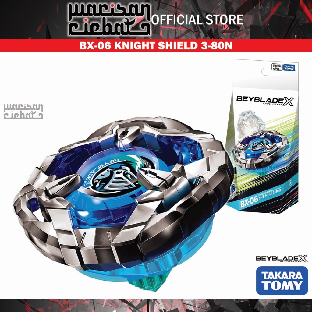 Takara Tomy Beyblade X BX-06 Booster Knight Shield 3-80N | Shopee Malaysia