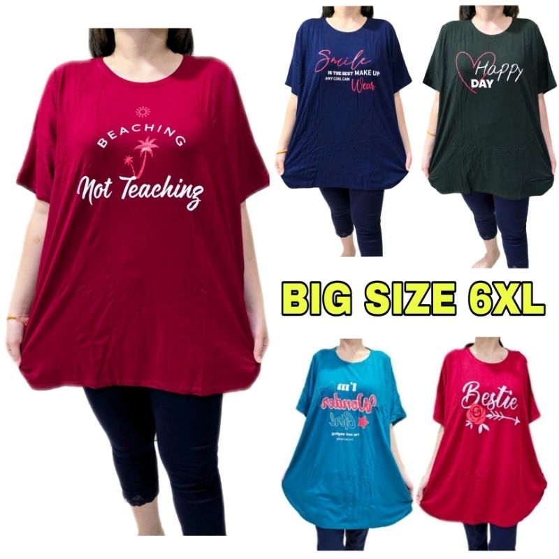 6XL Super Big Plus Size Women T-Shirt | Shopee Malaysia
