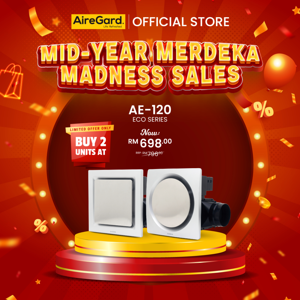 AireGard AE-120 2 Unit Bundle Eco Series Air Ventilator | Shopee Malaysia