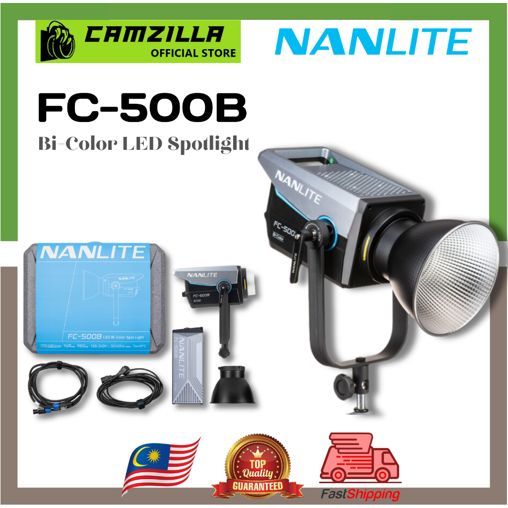 Nanlite FC-500B FC-300B Bi-Color LED Spotlight FC 500 FC500B FC 300 ...