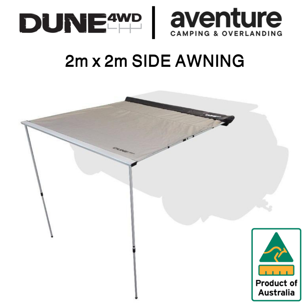 (READY STOCK) Dune 4WD 2m x 2m Caravan SUV Car Side Awning 200GSM ...