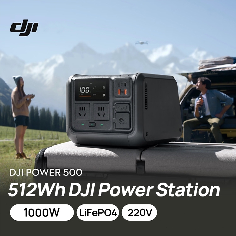 DJI Power 500 Portable Power Station 512Wh/1000W LiFePO4 Battery 70 ...