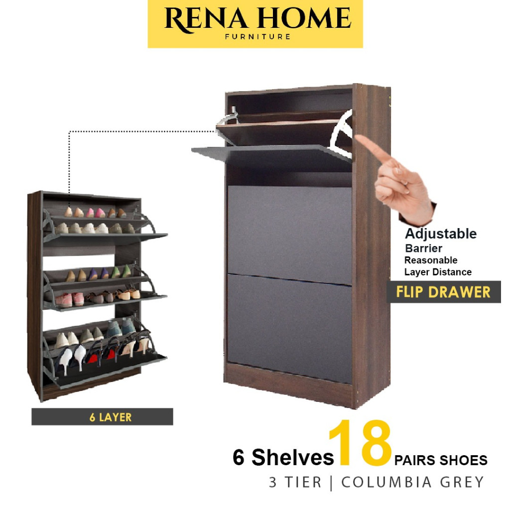 [RENA HOME] IKEA 2 Tier Shoes Rack | 3 Tier Shoe Rack | Shoe Cabinet ...