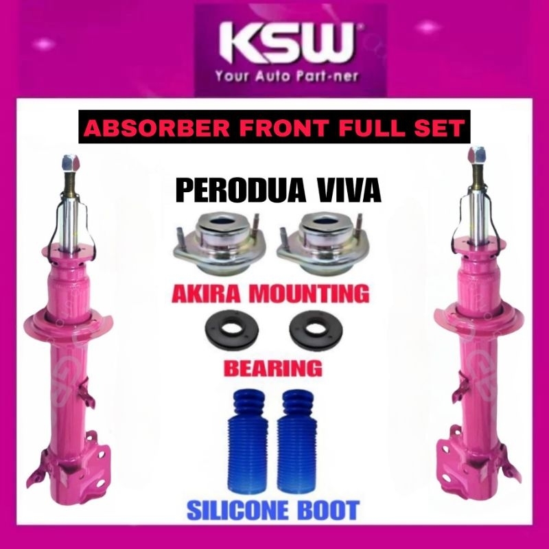 KSW PERODUA VIVA ALL ABSORBER FRONT KSW HEAVY DUTY TWIN VALVE HALF OIL ...